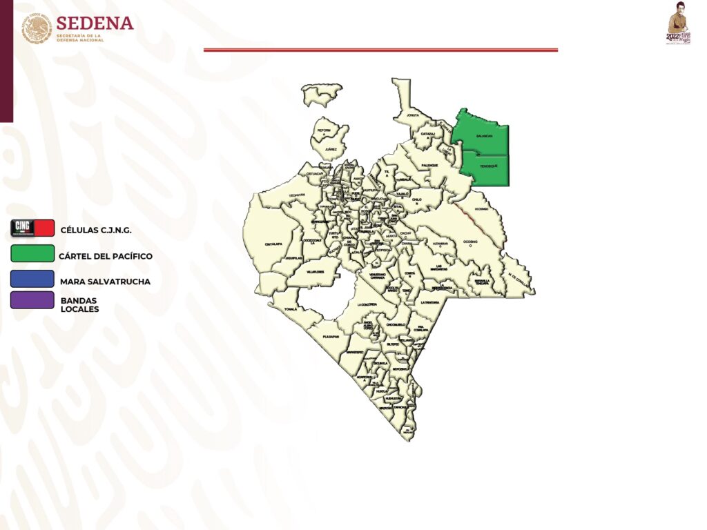 Sedena revela el mapa criminal en Chiapas: operan cárteles y Mara ...